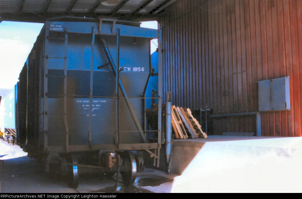 GTW 111156 in the unloading bay at K&L Feed Corp.